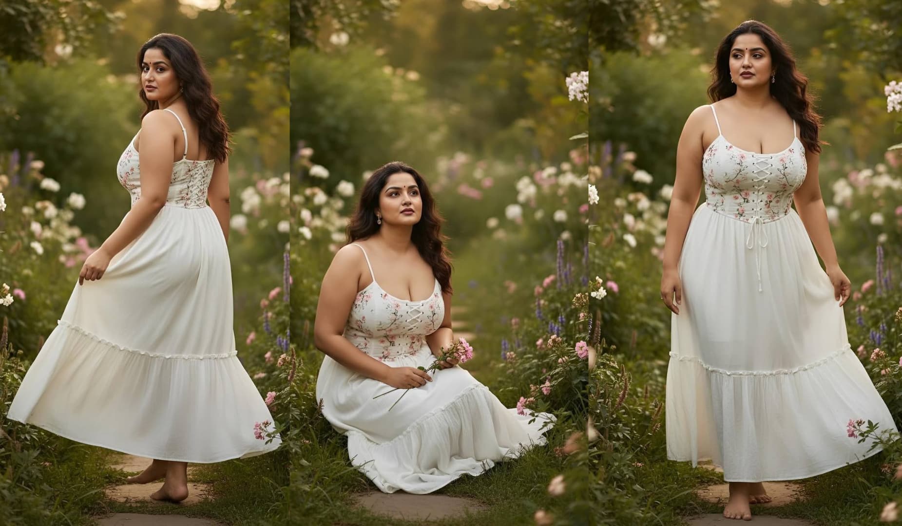 Ultra-Realistic Boho Garden Look - Gemini AI Photo Editing Prompt